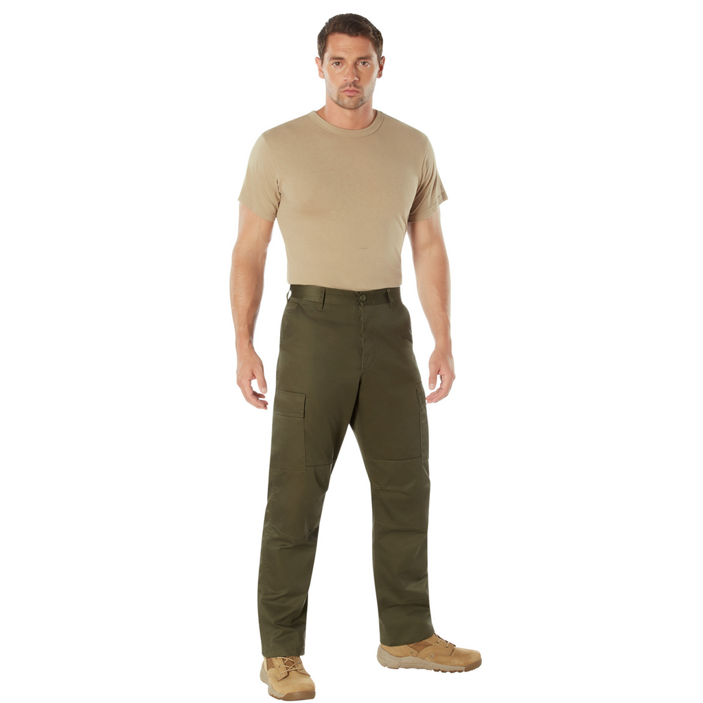 Ranger Green - Tactical BDU Pants - Cotton Polyester Twill - Button Fly ...