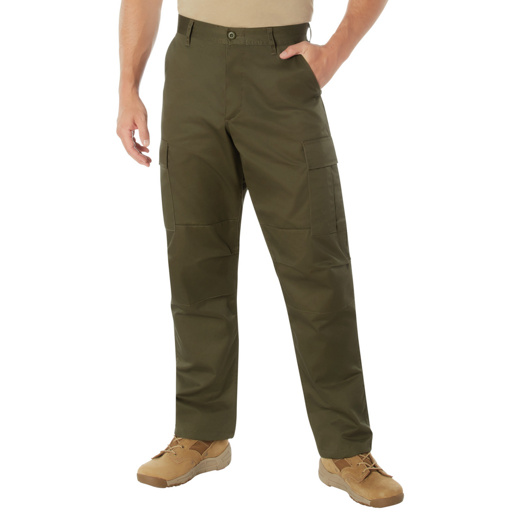 Ranger Green - Tactical BDU Pants - Cotton Polyester Twill - Button Fly ...