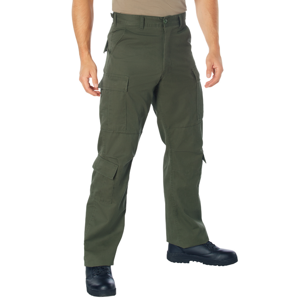 Olive Drab - Military Vintage Paratrooper Fatigues - Galaxy Army Navy