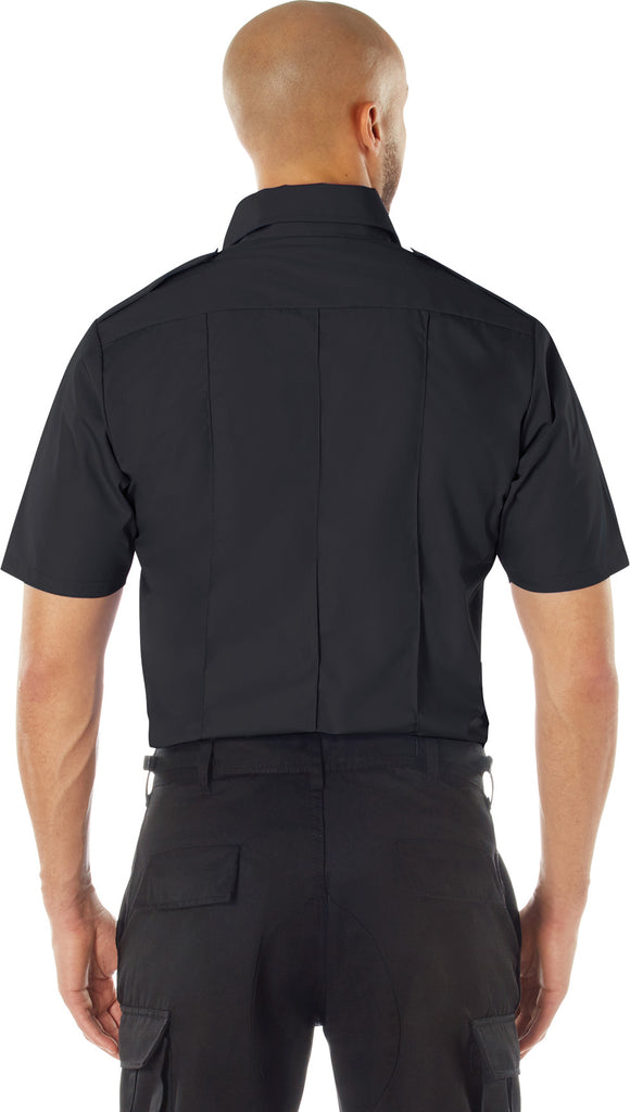 Navy Blue - Police Uniform Shirt Short Sleeve Law Enforcement Security ...