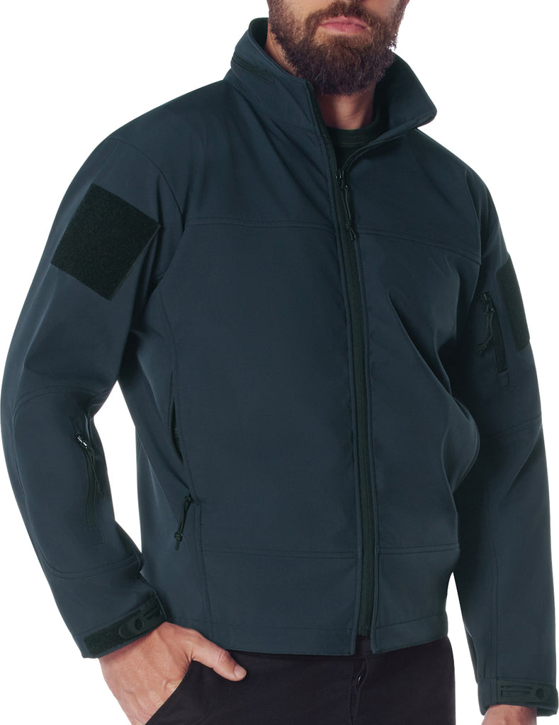 Midnight Navy Blue Covert Ops Lightweight Soft Shell Jacket - Galaxy ...