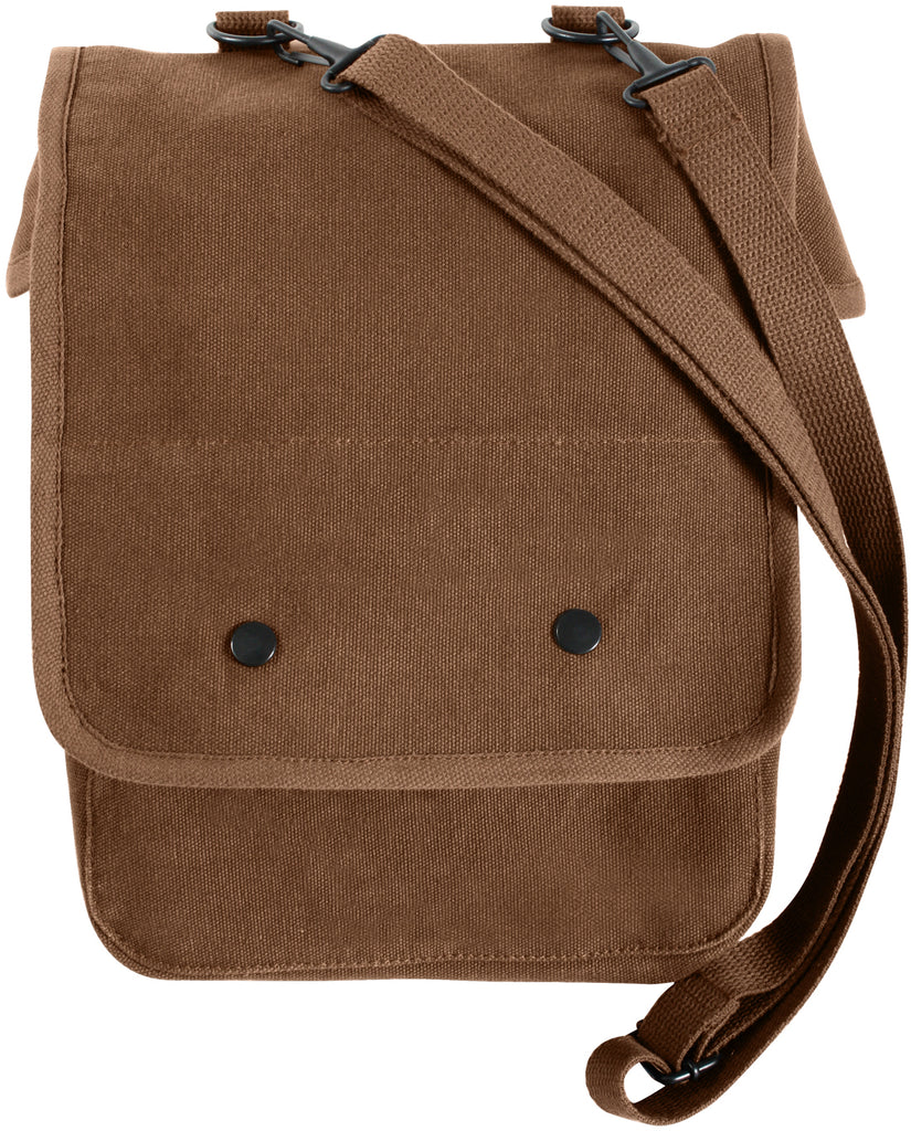 Earth Brown - Military Map Case Shoulder Bag - Galaxy Army Navy