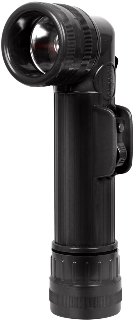 Black - Genuine GI Military D-Cell Anglehead Flashlight - USA Made ...