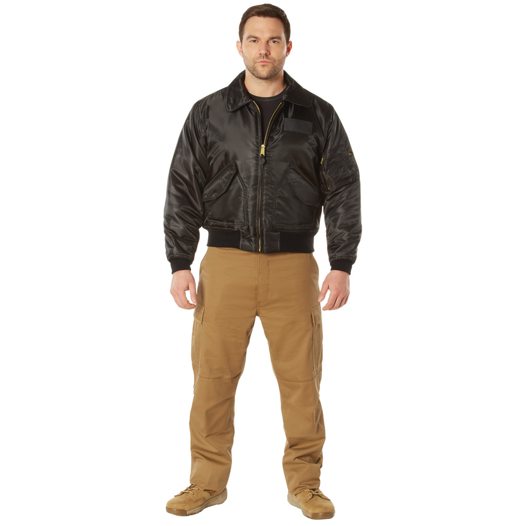 Black - CWU-45P Flight Jacket - Galaxy Army Navy