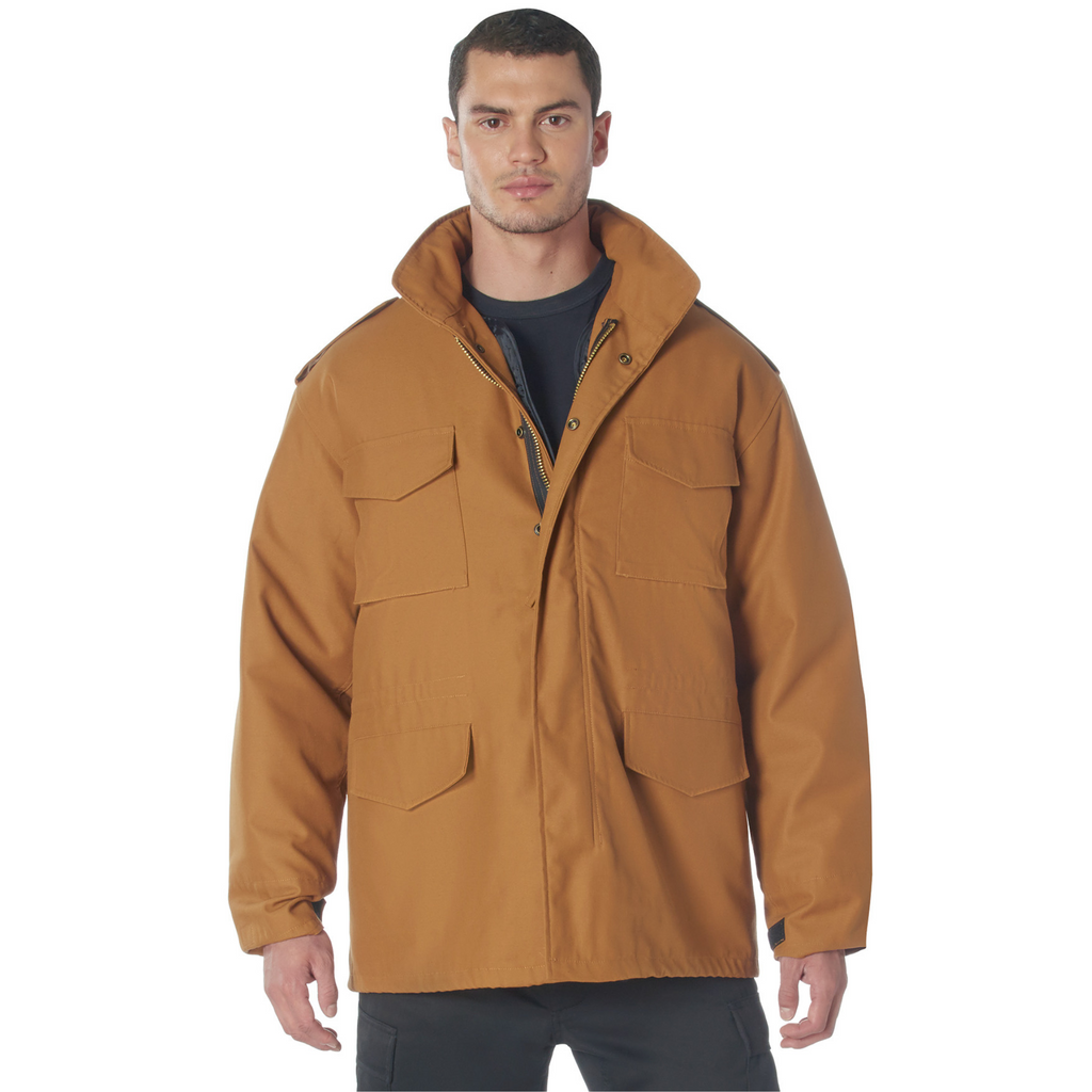 Work Brown - Tactical M-65 Field Jacket Army Coat M65 - Poly/Cotton ...