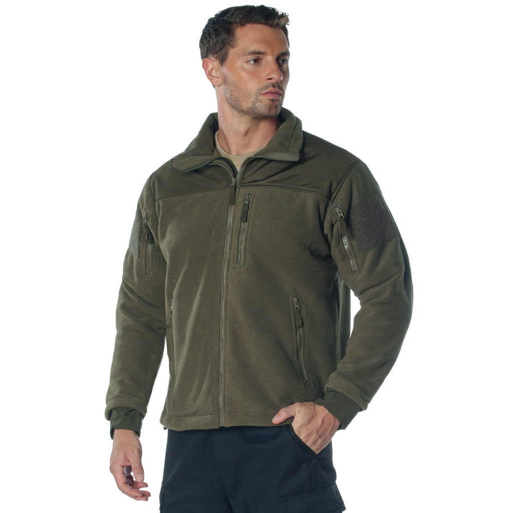 Olive Drab - Spec Ops Tactical Fleece Jacket - Galaxy Army Navy