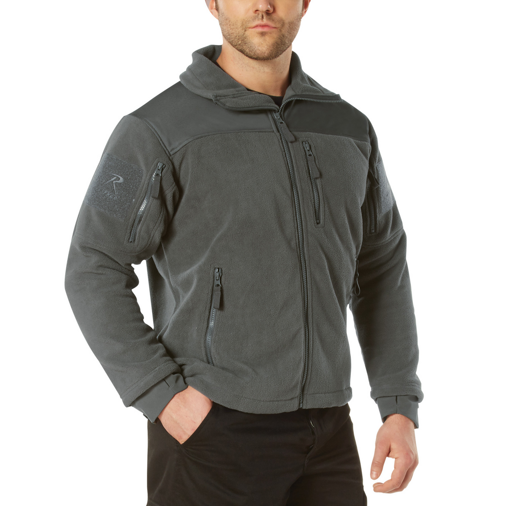 Charcoal Grey - Spec Ops Tactical Fleece Jacket - Galaxy Army Navy
