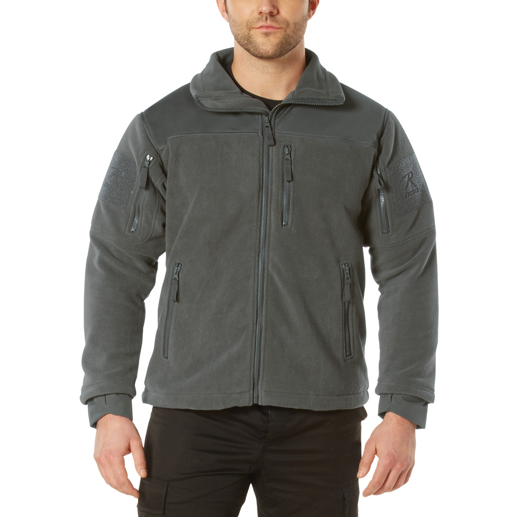 Charcoal Grey - Spec Ops Tactical Fleece Jacket - Galaxy Army Navy