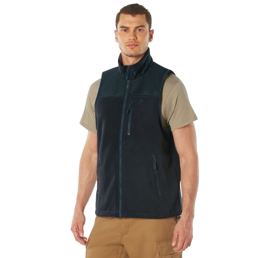 Midnight Navy Blue - Spec Ops Tactical Fleece Vest - Military tactical ...