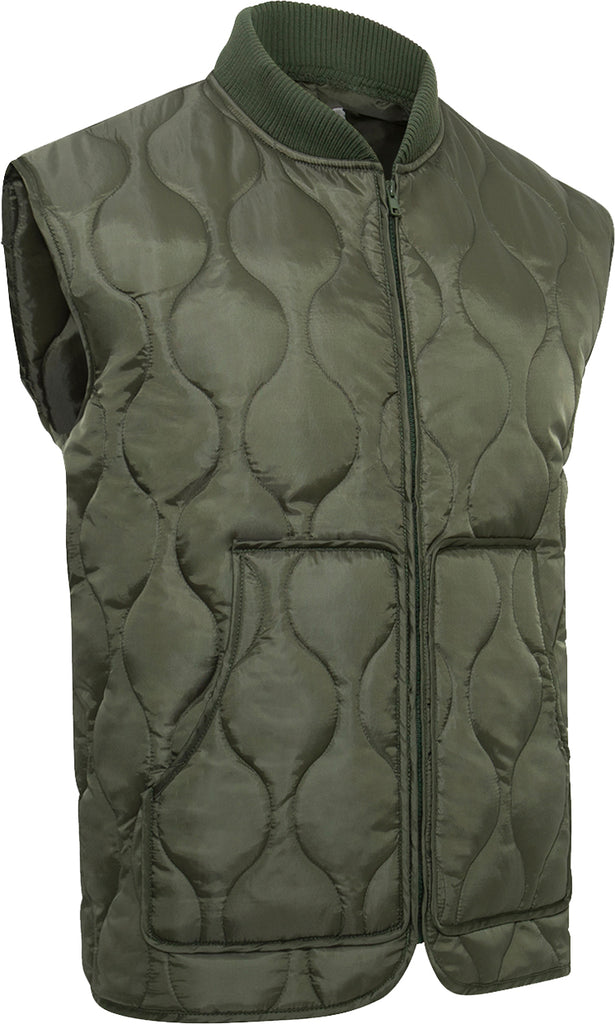 Olive Drab - Quilted Woobie Vest - Galaxy Army Navy