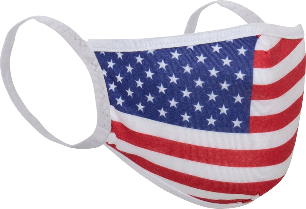 US Flag Reusable 3 Layer Facemask - Galaxy Army Navy