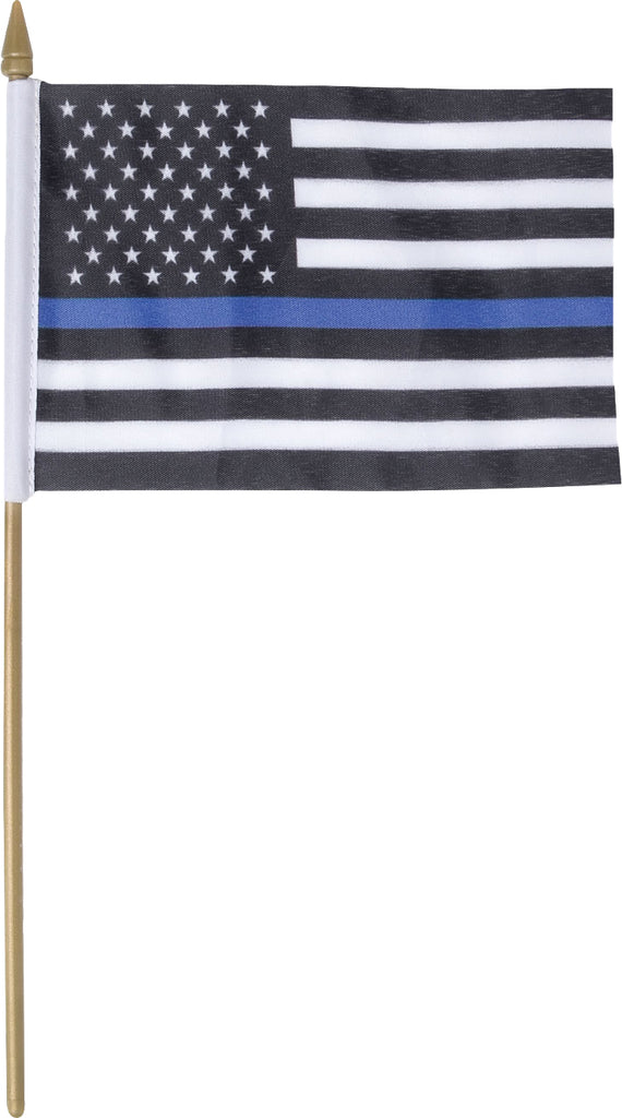 Thin Blue Line Stick Flag - Galaxy Army Navy