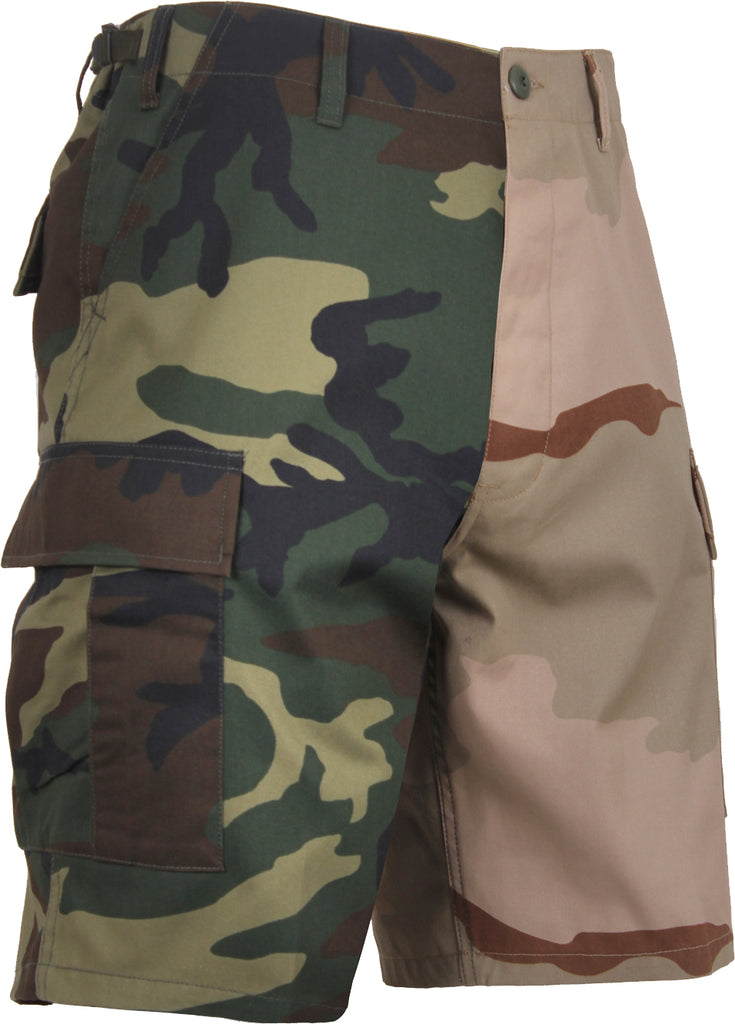 Woodland / Tri-Color Camo - Two-Tone Camo BDU Short - Galaxy Army Navy