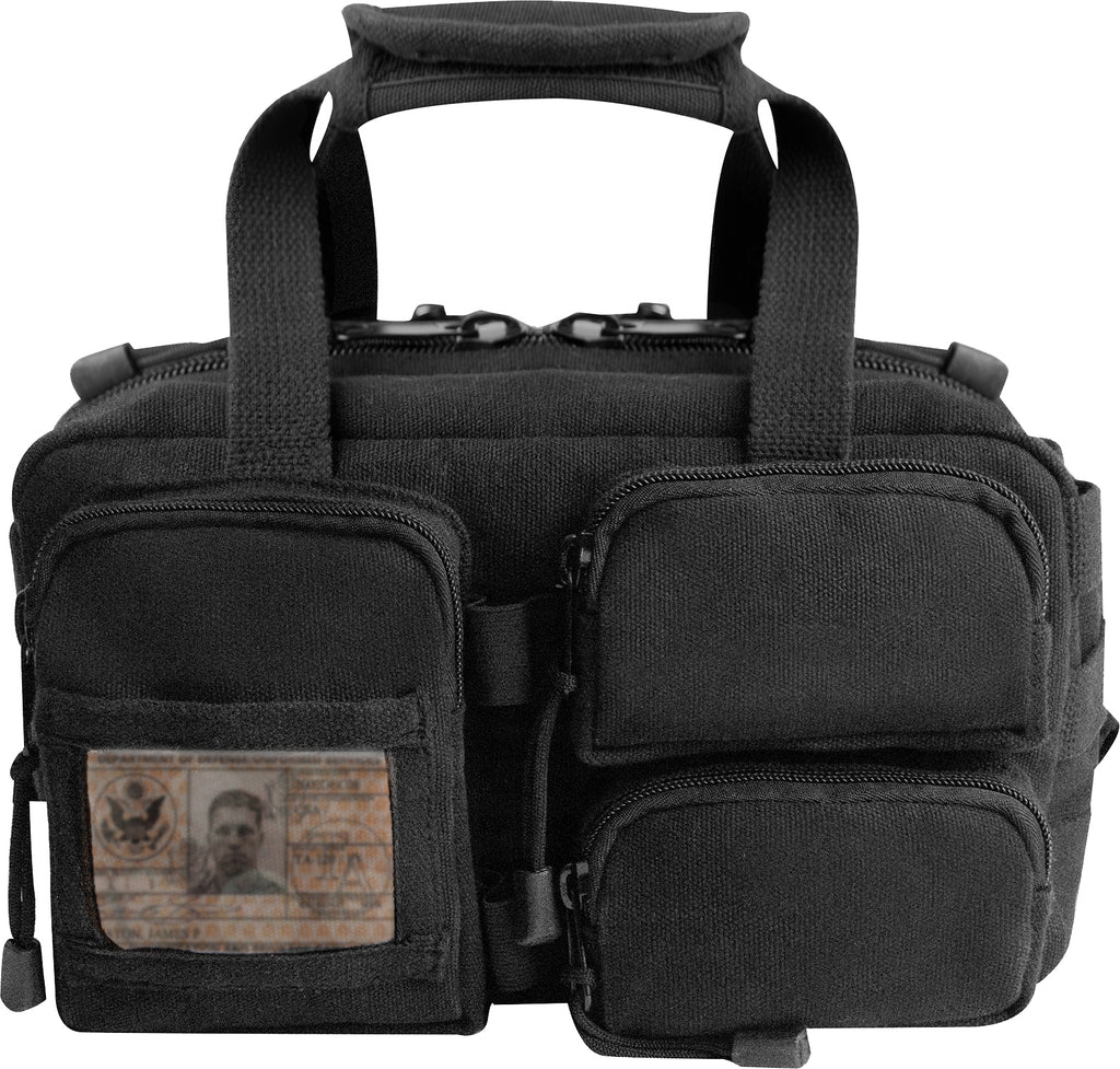 Black - Canvas Tactical Tool Bag - Galaxy Army Navy