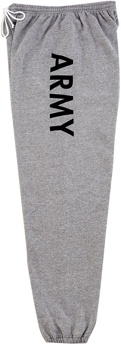 Army PT Sweatpants - Grey - Galaxy Army Navy