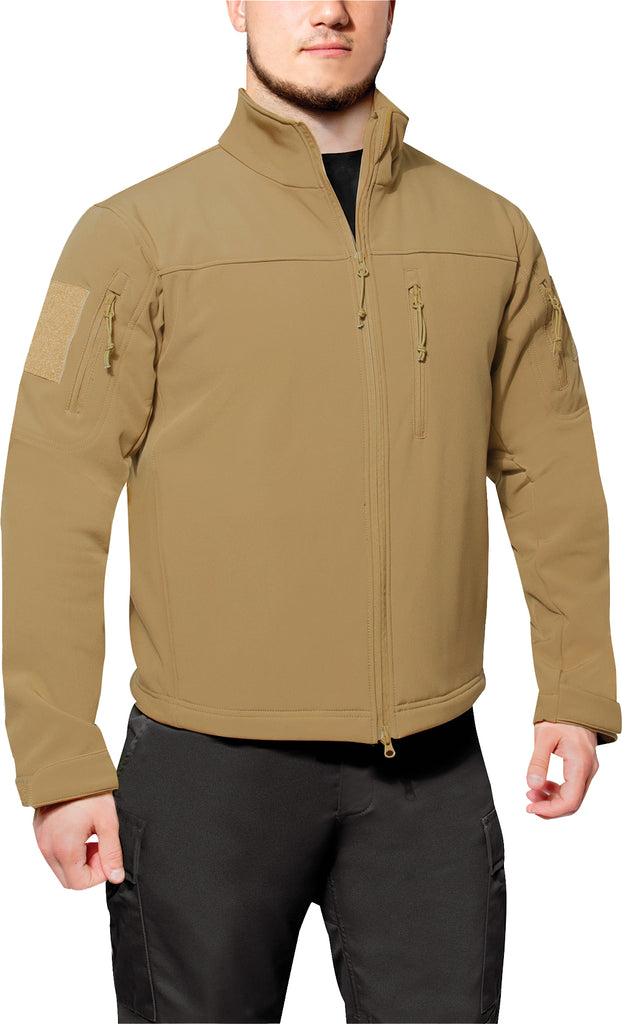 Coyote Brown Stealth Ops Soft Shell Tactical Jacket - Galaxy Army Navy