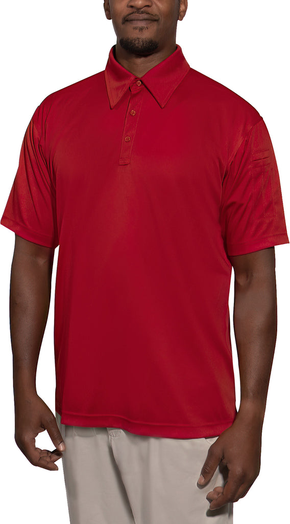Red - Tactical Performance Polo Shirt - Galaxy Army Navy