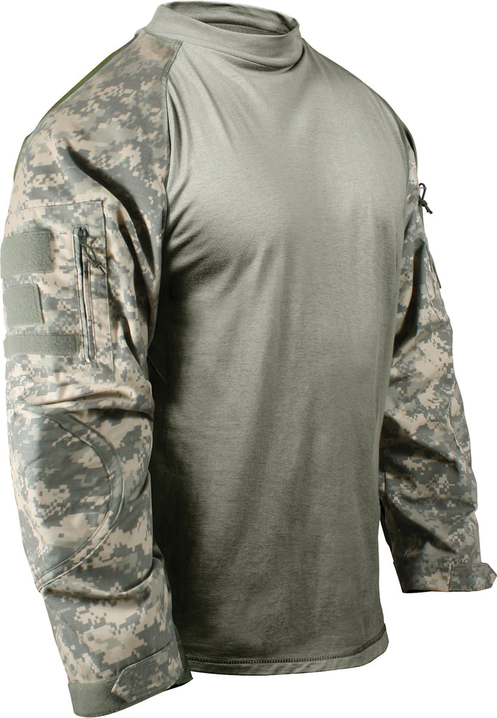 ACU Digital Camo - Tactical Combat Shirt Paintball Airsoft Base Layer ...