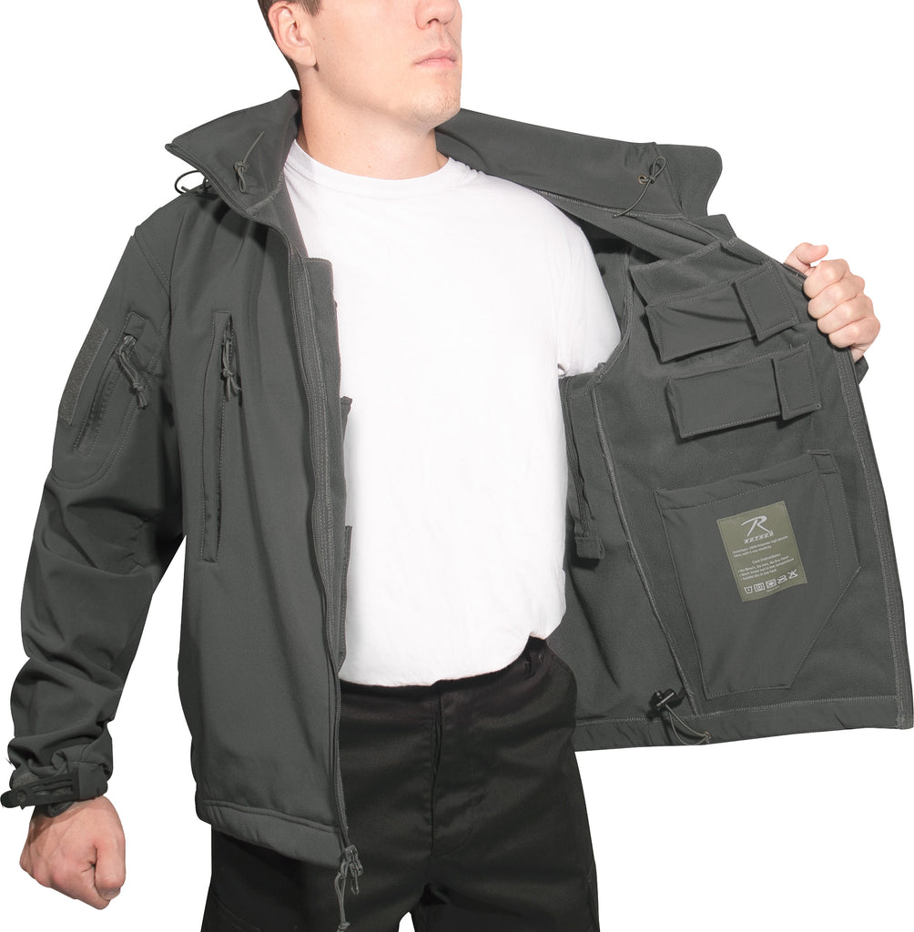 Gunmetal Grey - Concealed Carry Soft Shell Jacket - Galaxy Army Navy