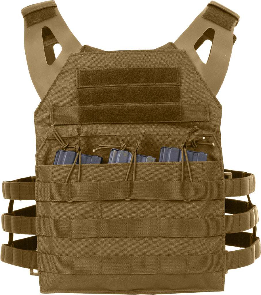 Coyote Brown Lightweight Armor Plate Carrier Vest - Galaxy Army Navy