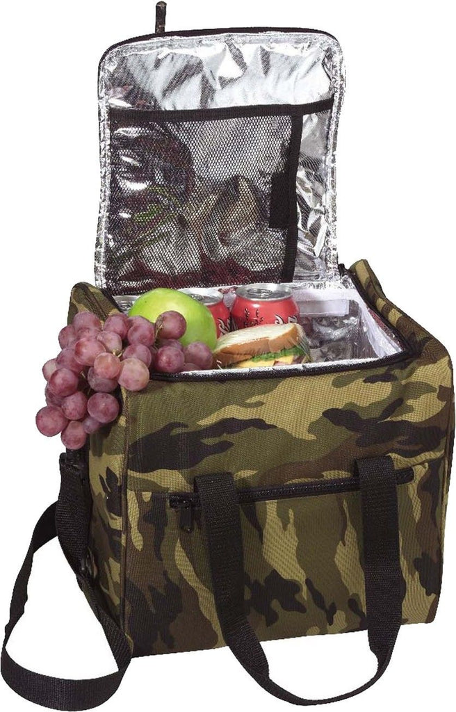 Woodland Camouflage Large Military Insulated Cooler Bag - Galaxy Army Navy