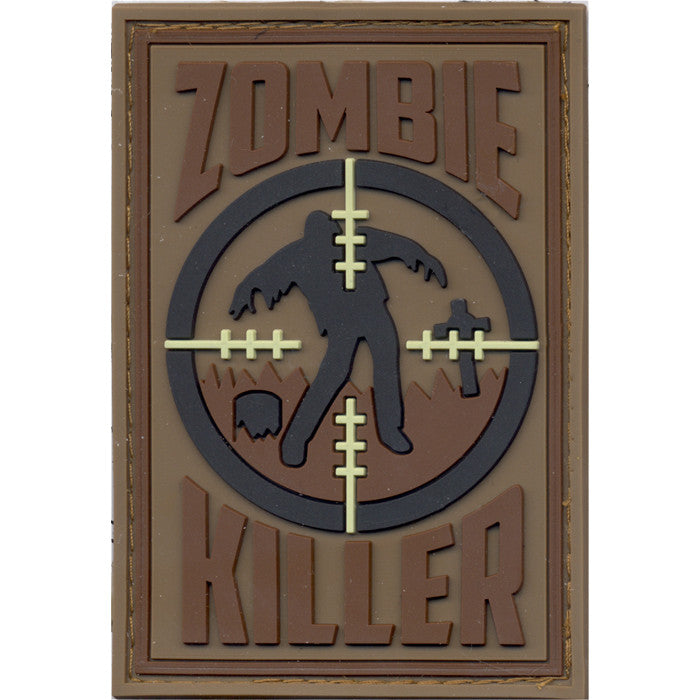 Zombie Killer PVC Patch - Hook Back - 2" x 3" - Galaxy Army Navy