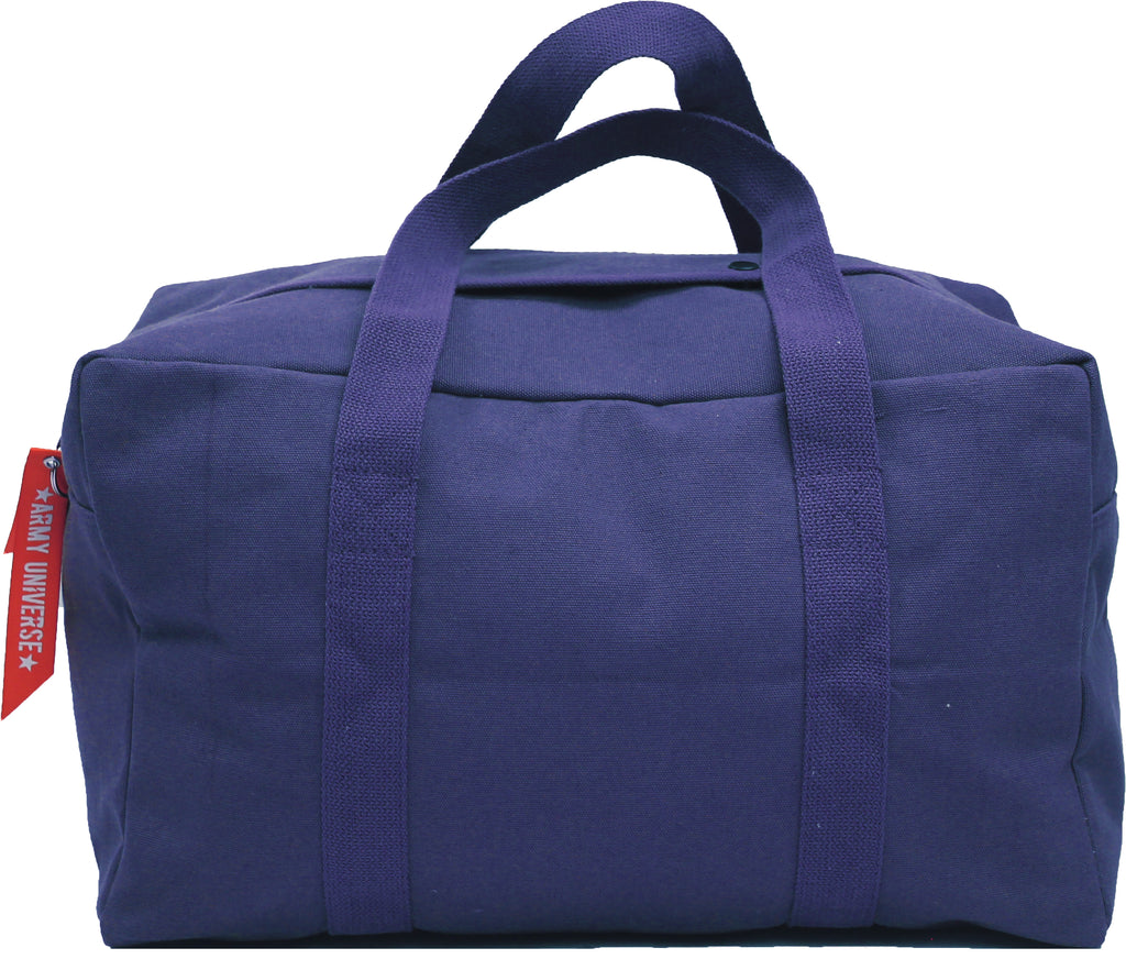 Navy Blue - Canvas Parachute Cargo Bag Medium Carry Duffle Bag 40L ...