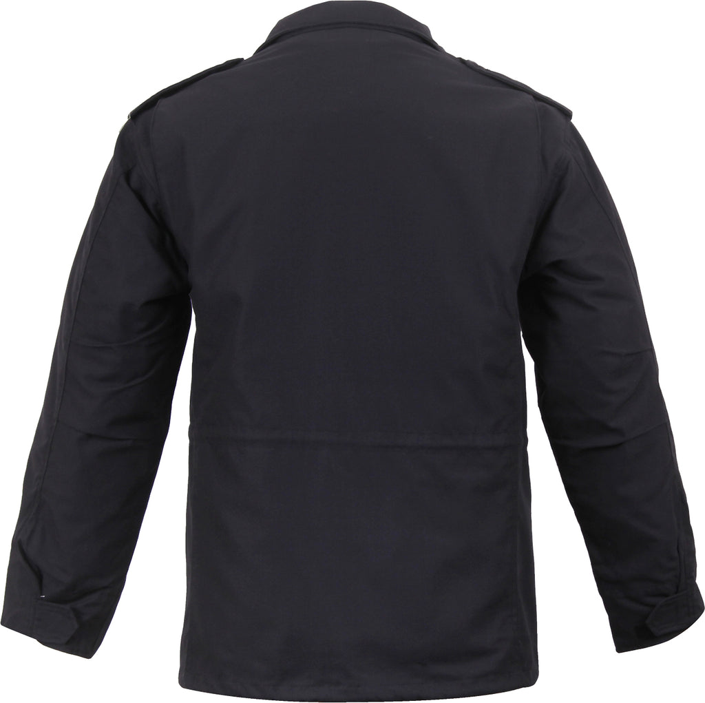Black - Tactical M-65 Field Jacket Army Coat M1965 - Poly/Cotton with ...