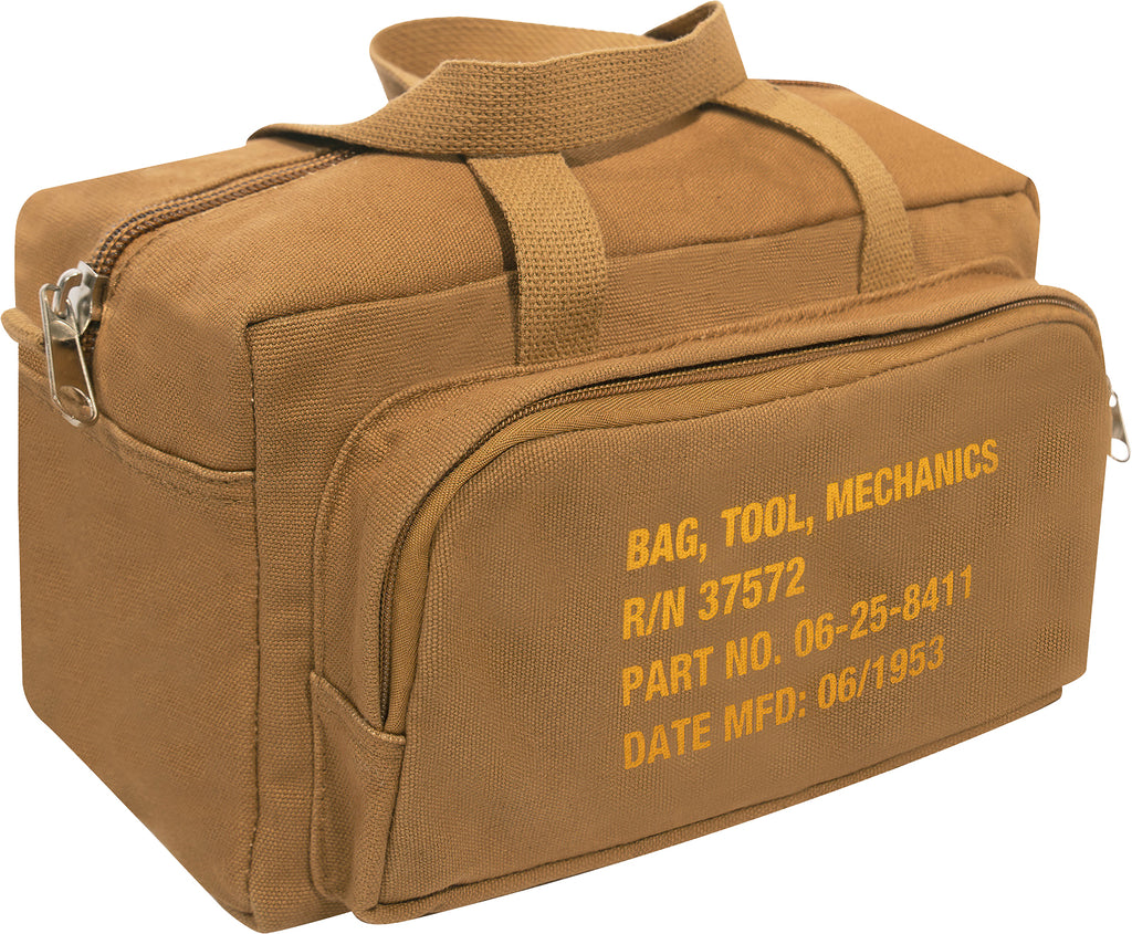 Coyote Brown - G.I. Type Zipper Pocket Mechanics Tool Bag With Military ...