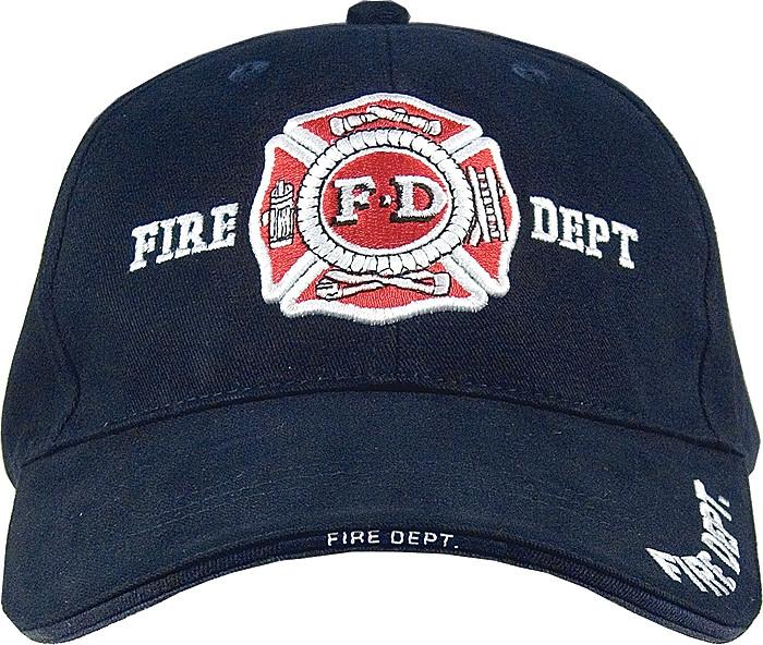 Navy Blue - FIRE DEPT Deluxe Adjustable Cap with Fire Department Emblem ...