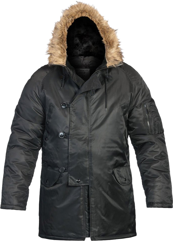 Black - N-3B Snorkel Parka - Galaxy Army Navy