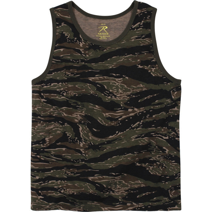 Tiger Stripe Camouflage - Military Tank Top - Galaxy Army Navy