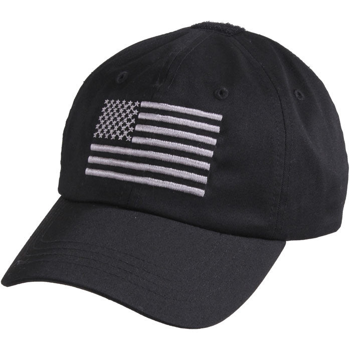 Black - US Flag Military Adjustable Tactical Operator Cap - Galaxy Army ...