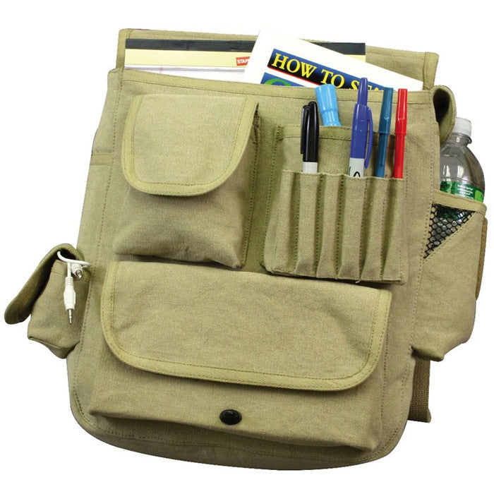 Khaki - Vintage M-51 Engineers Field Journey Bag - Galaxy Army Navy