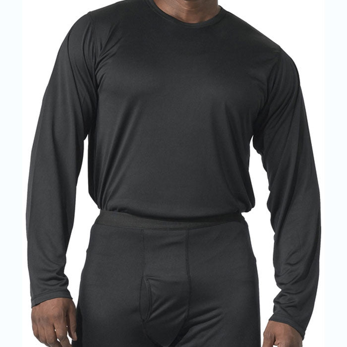 Black - ECWCS Generation III Level 1 Silk Weight Shirt – Moisture ...