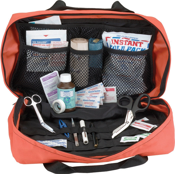 Orange - Public Safety Water Resistant Medical Trauma Bag with Star of ...