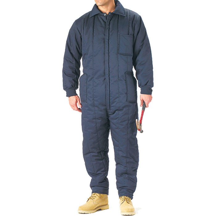 Navy Blue - Outdoor Cold Weather Insulated Coveralls - Galaxy Army Navy