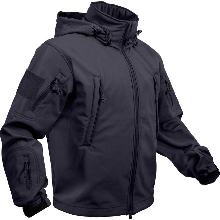 Navy Blue - Tactical Special Operations Soft Shell Jacket - Galaxy Army ...