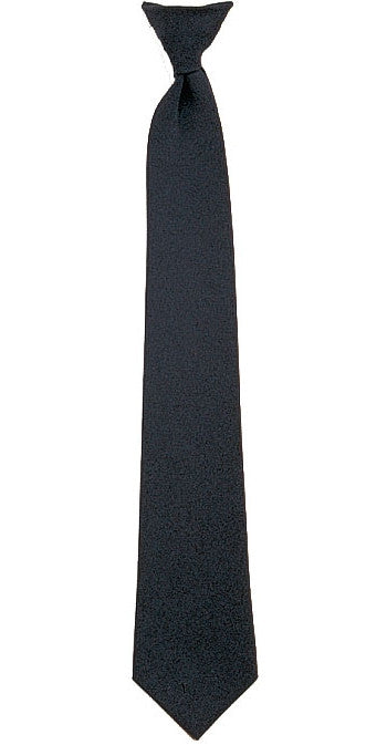 Black - Official Police Security Clip-On Necktie - Galaxy Army Navy