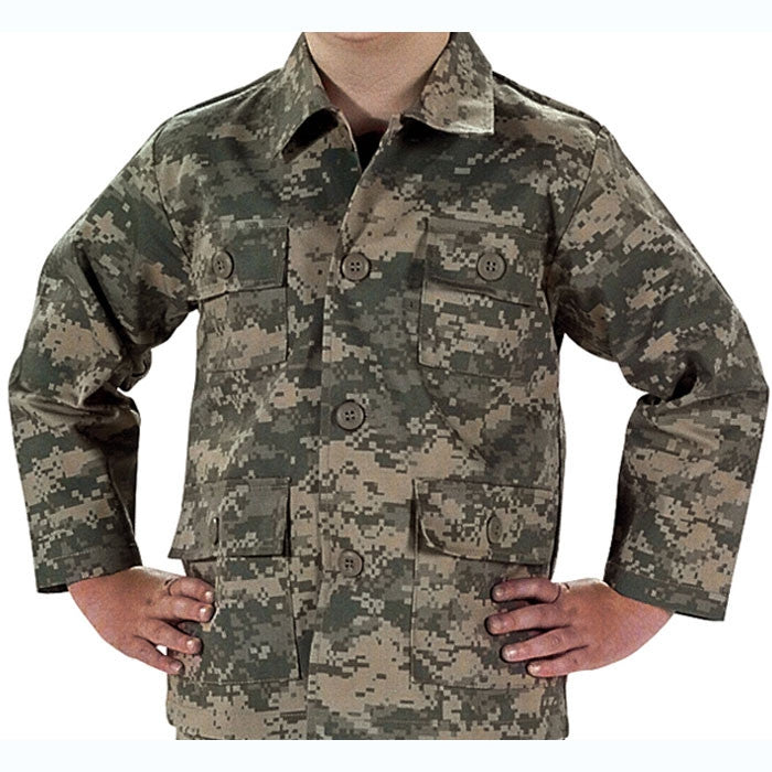 Kids ACU Digital Camouflage - Military BDU Shirt - Galaxy Army Navy