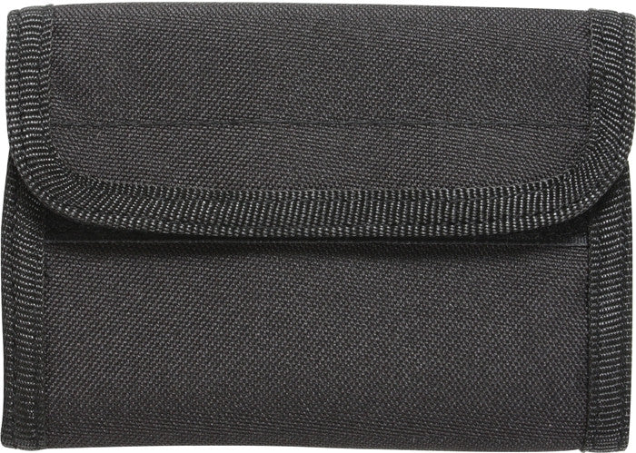 Black - Military Tactical Deluxe Tri-Fold ID Wallet - Galaxy Army Navy