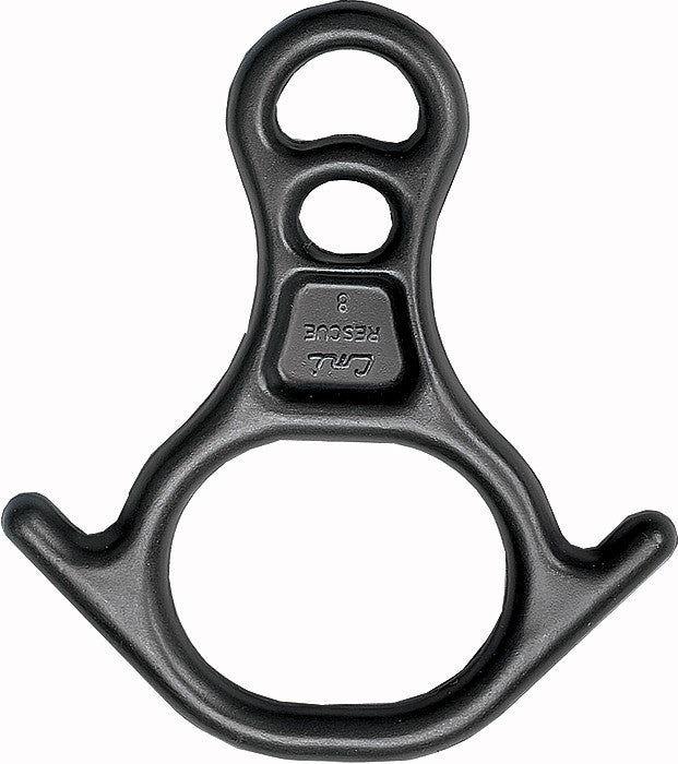 Black - Aluminum Rescue Figure 8 Ring - Galaxy Army Navy