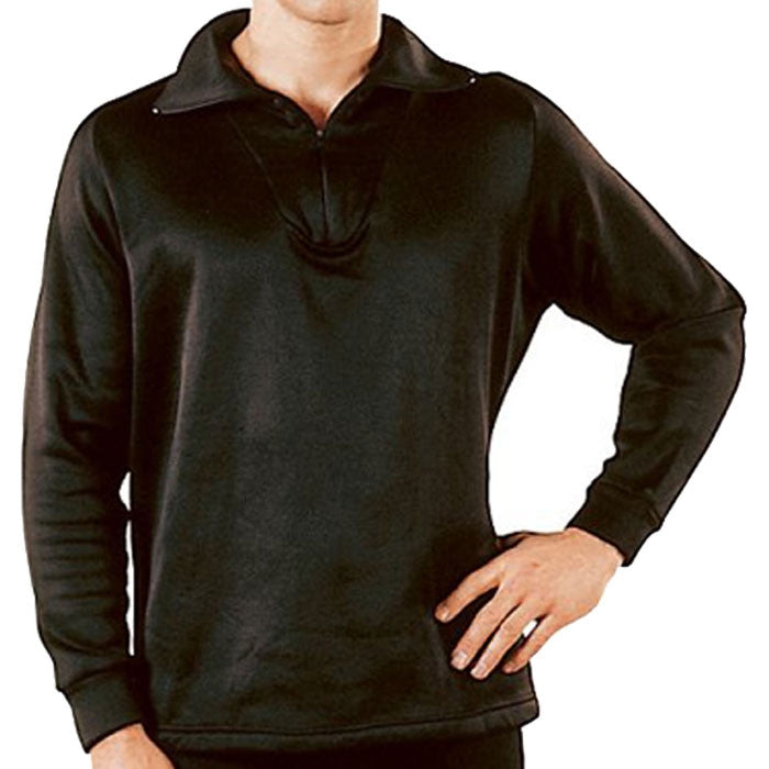 Black - ECWCS GI Underwear Zip-Collar Shirt - Galaxy Army Navy