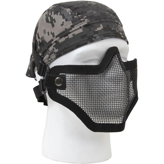 Bravo TacGear Black - Tactical Lightweight Strike Steel Half Mask ...