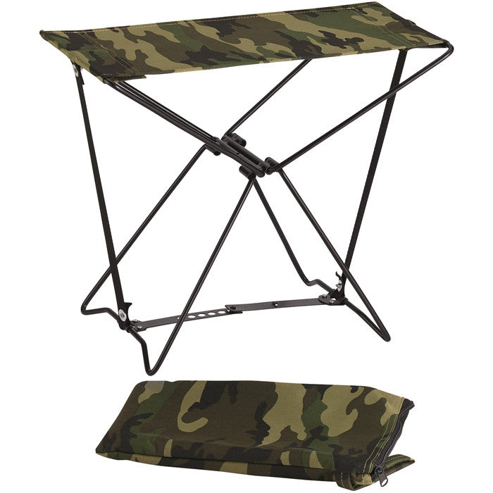 Woodland Camouflage - Military Mini Portable Folding Camp Stool ...