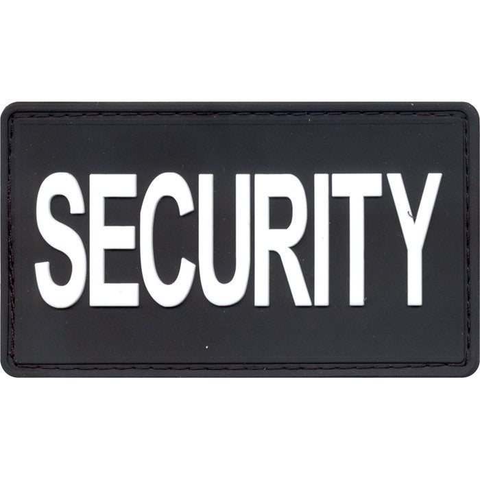 Black - PVC Security Patch with Hook Back - Galaxy Army Navy