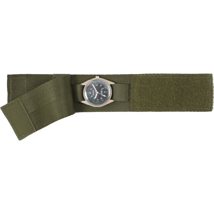 Olive Drab - Military GI Style Commando Watch Band - Galaxy Army Navy