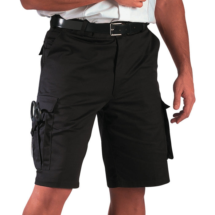 Black - EMT Shorts - Polyester Cotton Twill - Galaxy Army Navy