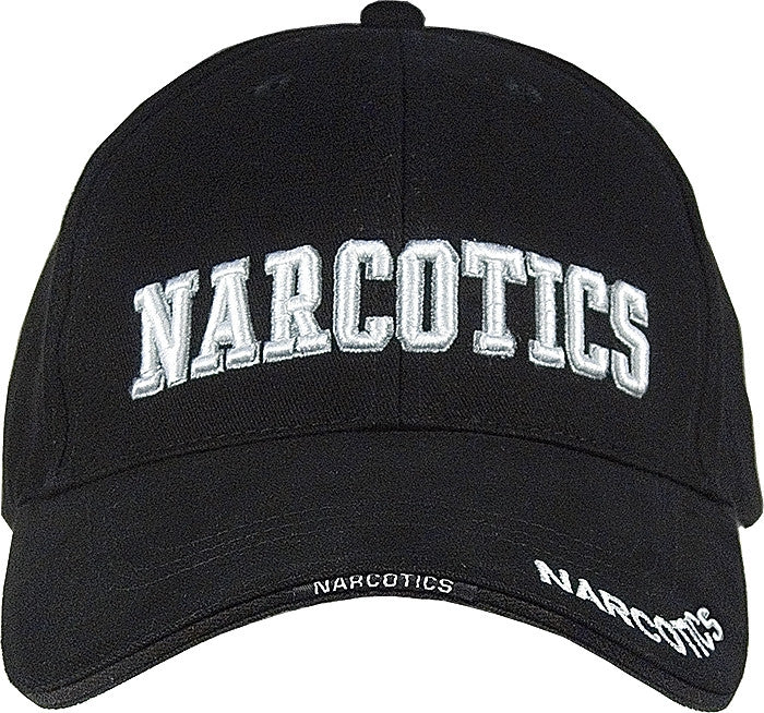 Black - Law Enforcement NARCOTICS Deluxe Adjustable Cap - Galaxy Army Navy