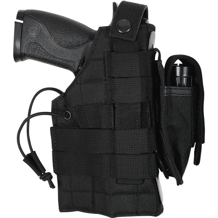 Black - Tactical Military MOLLE Pistol Holster - Galaxy Army Navy